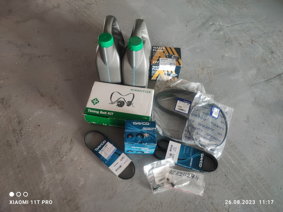 Замена ремкомплектов: ГРМ 31330870, приводного ремня 31401425, ремня ...