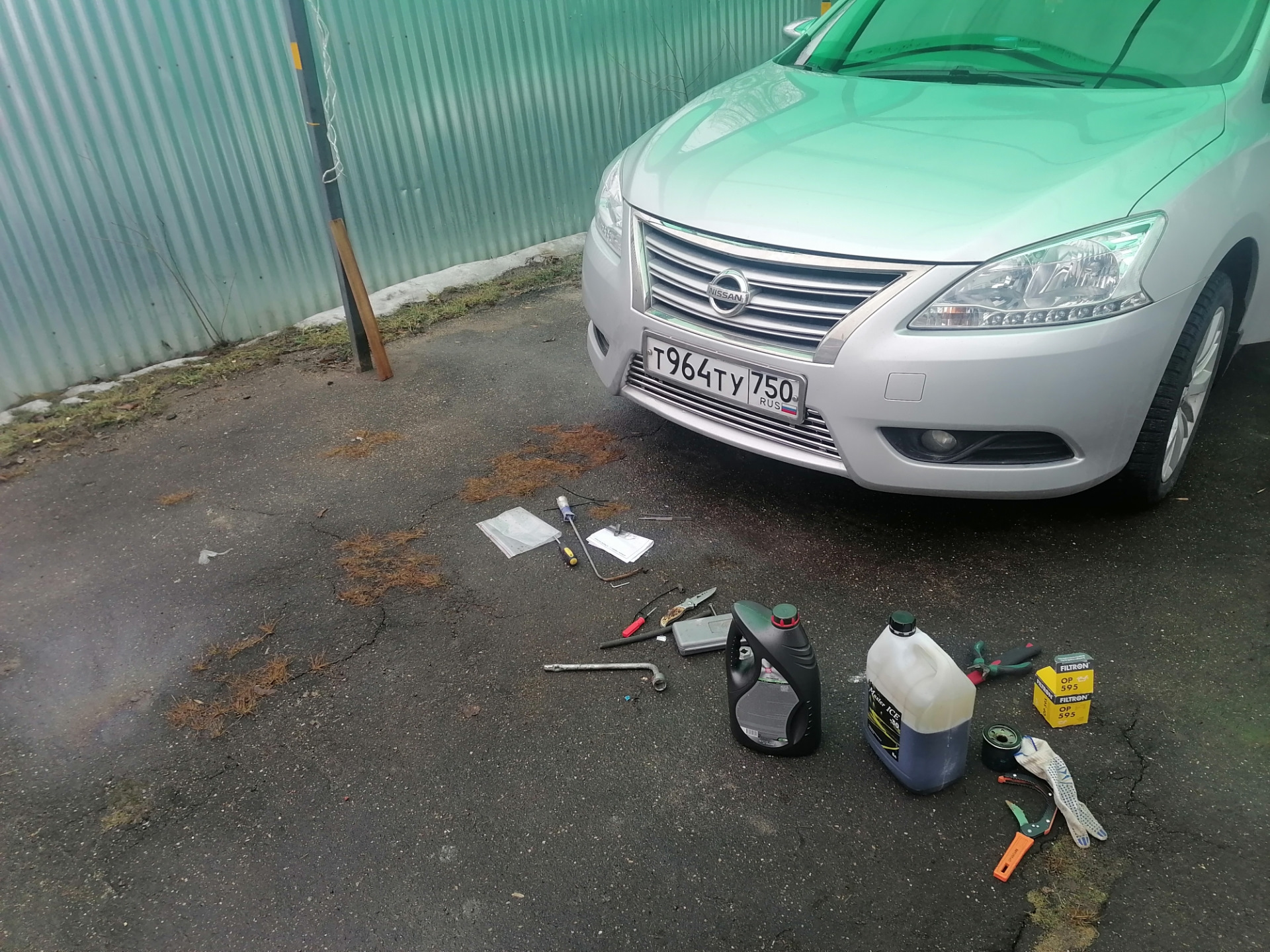 Решетка радиатора от ТСС — Nissan Sentra (B17), 1,6 л, 2016 года ...