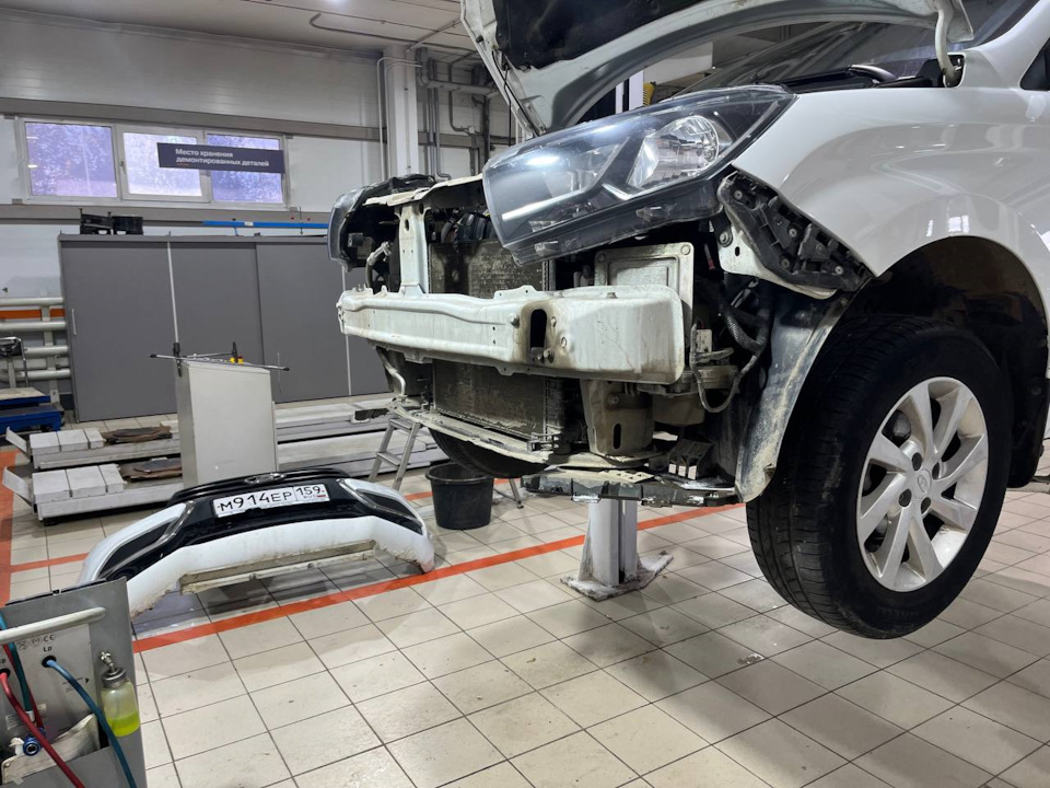 Мойка радиатора замена антифриза и заправка кондиционера — Lada Xray