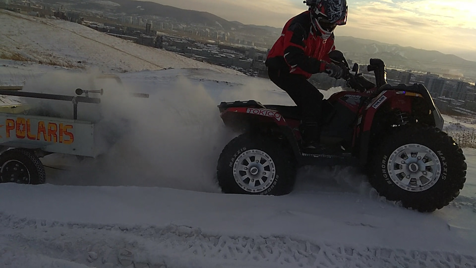 С прицепом в Сугробы | Polaris Hawkeye 300 [#24] — Polaris Hawkeye 300 ...