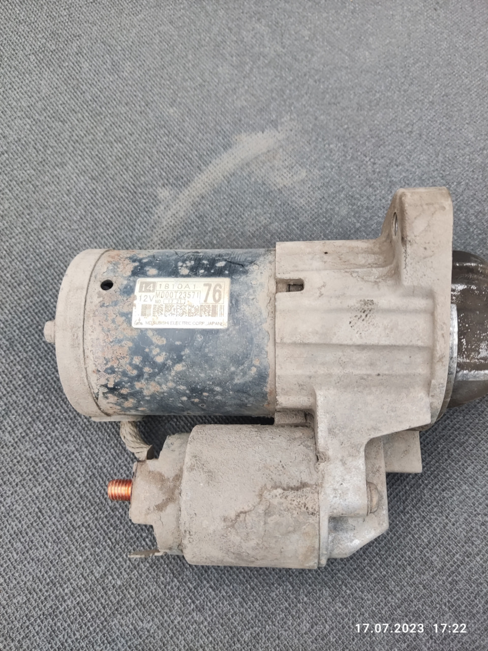 Замена стартера — Mitsubishi Pajero (4G), 3 л, 2011 года | поломка | DRIVE2