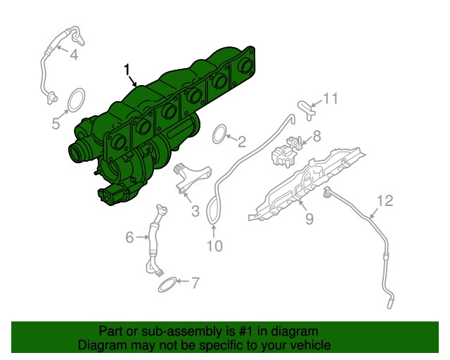 11657583908 Оборотный турбонагнетатель BMW | Запчасти на DRIVE2