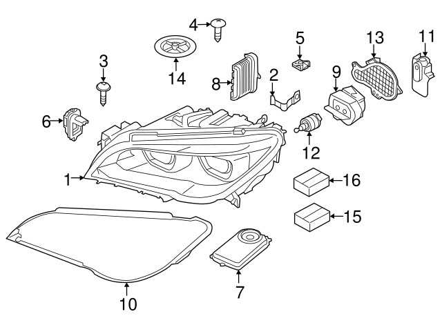63117339055 Светодиод модуля левого указ. Поворота BMW | Запчасти на DRIVE2