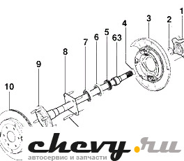 "Бутерброд" для задней полуоси TrailBlazer 2 2013+ 94774555 94771584 ...
