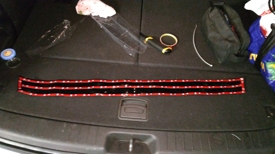 Накладка на бампер — Hyundai Santa Fe (2G), 2,2 л, 2010 года ...