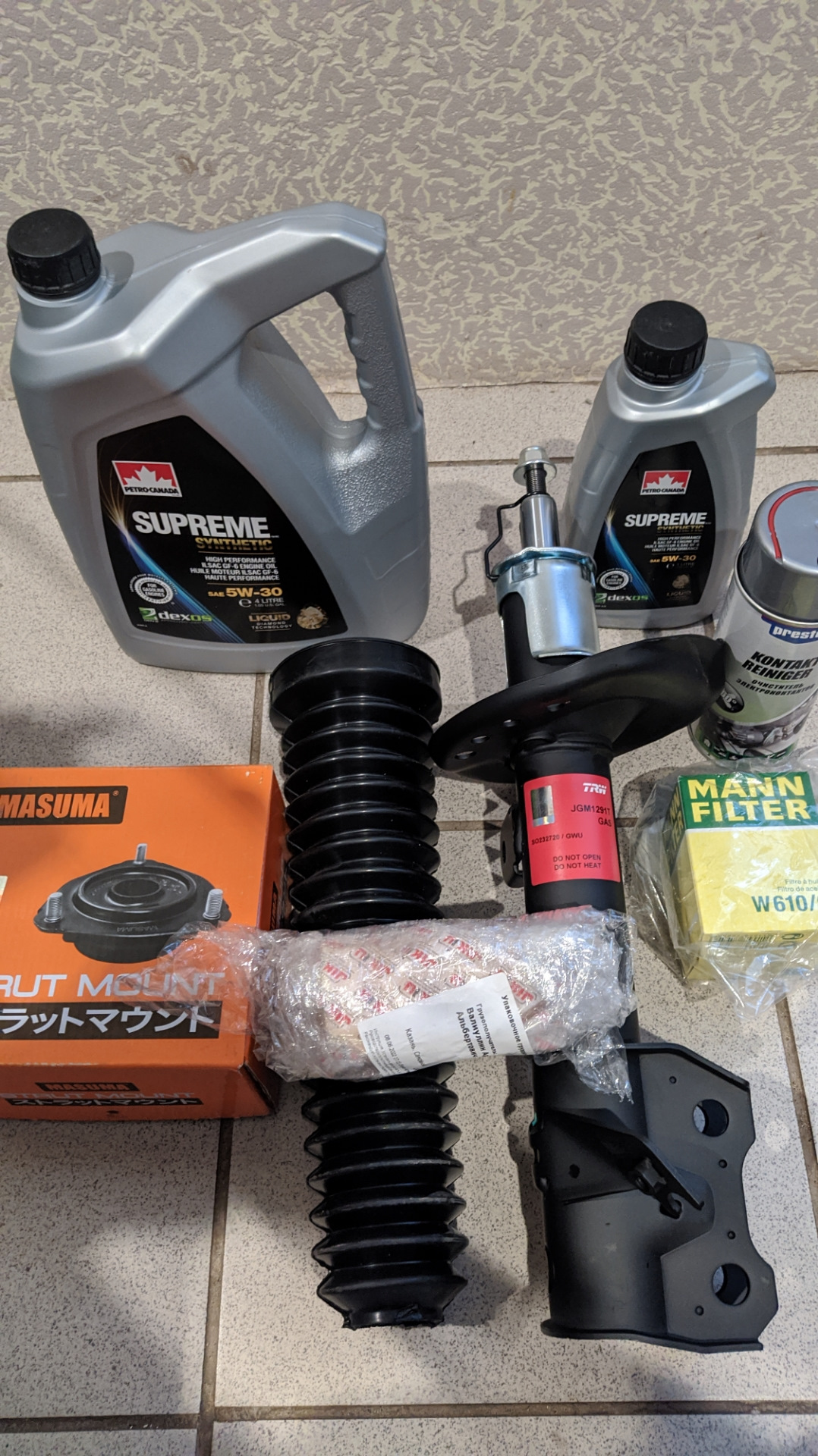 Замена амортизатора, опоры, масло… — Honda CR-V (RE), 2,4 л, 2008 года ...