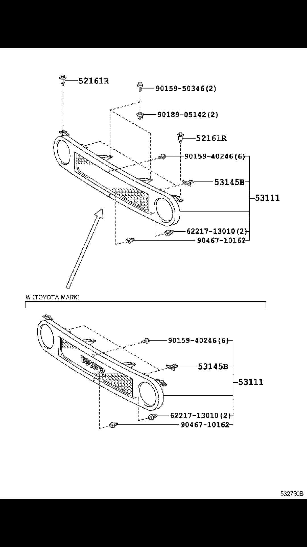 Схемки передньої частини FJ — Toyota FJ Cruiser, 4 л, 2008 года ...