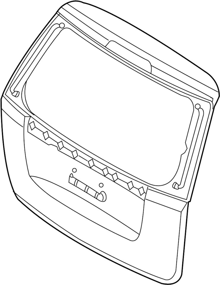 737004D092 Panel ASSY-TAIL GATE KIA HYUNDAI | Запчасти на DRIVE2