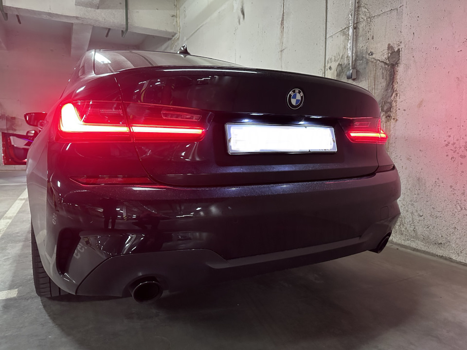 Покраска диффузора заднего бампера — BMW 3 series (G20), 3 л, 2020 года ...