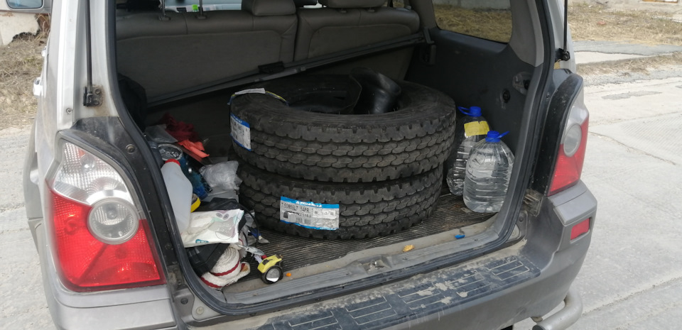 Еще один год… Замена колес (Triangle 663) — Mitsubishi Canter, 2 л ...