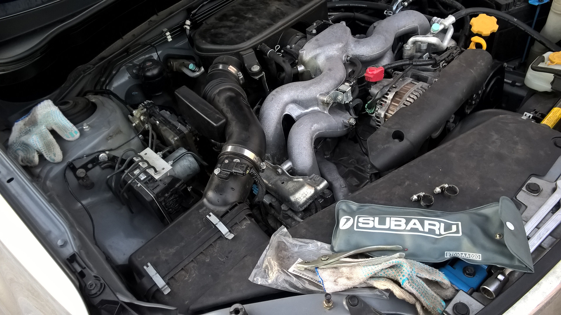 Соплям не место, патрубок охлаждения коробки — Subaru Forester (SH), 2 ...