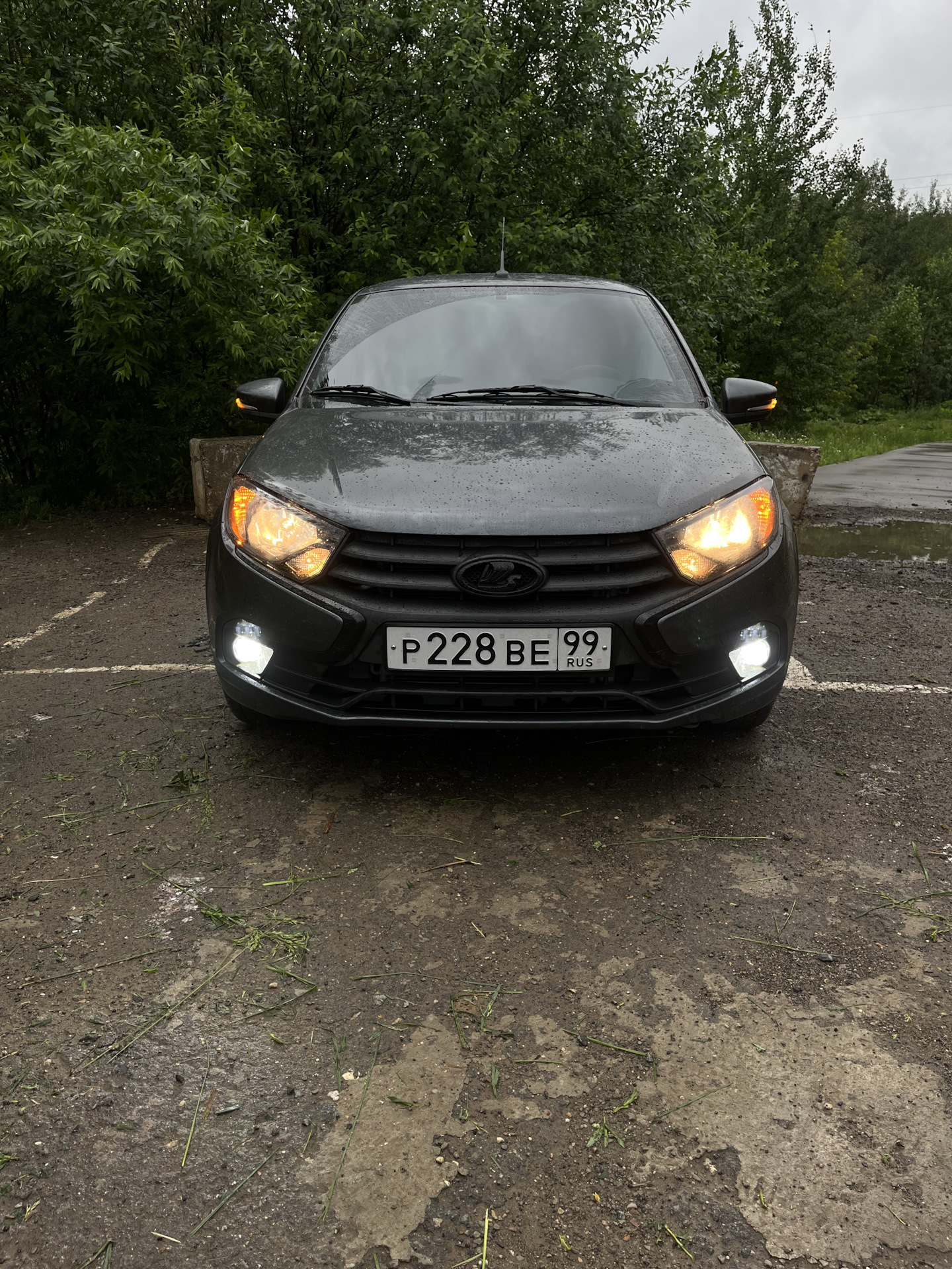 Туманки [9] — Lada Гранта (2G) FL, 1,6 л, 2024 года | аксессуары | DRIVE2