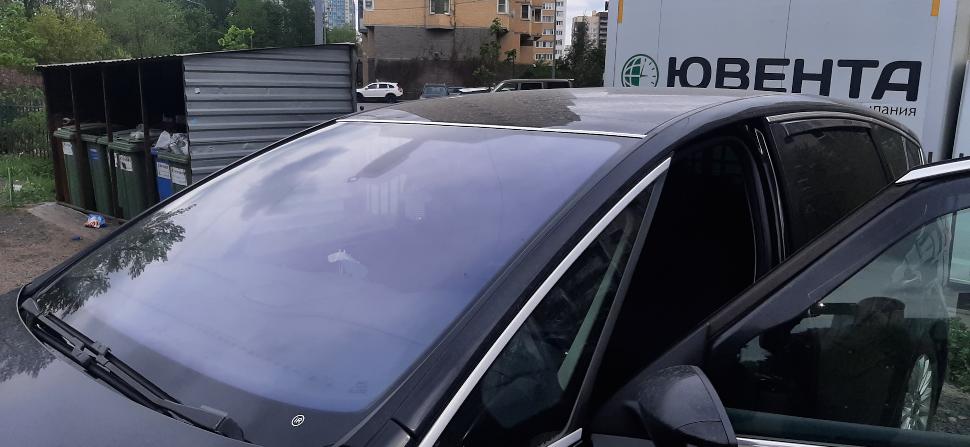 Молдинг на лобовое стекло. — Ford S-Max (1G), 2 л, 2013 года | стайлинг ...