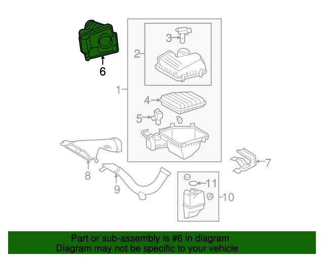1788131140 Резонатор Воздушного Фильтра Camry TOYOTA LEXUS | Запчасти ...