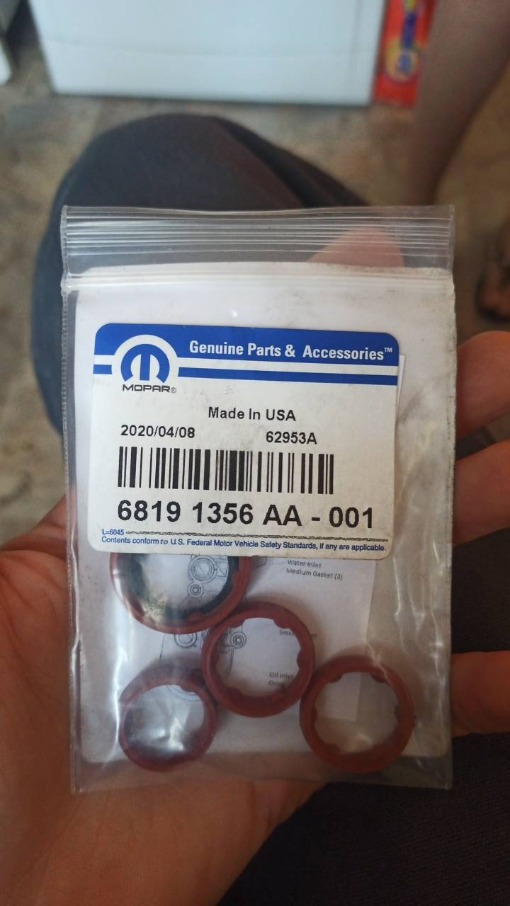 68191356AA Прокладка адаптера маслянного фильтра Chrysler | Запчасти на ...