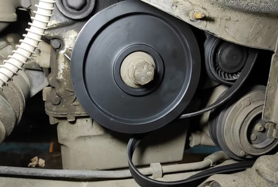 Шкив коленчатого вала Нью Актион дизель D20DTF на SsangYong Actyon (2G ...