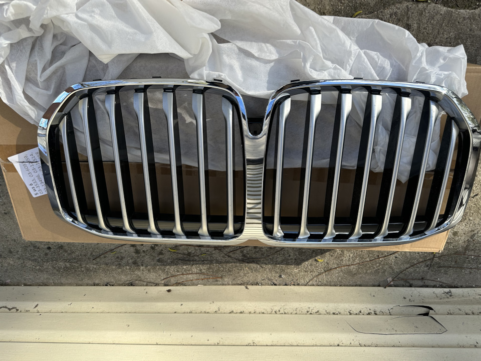 Решетка радиатора хром на BMW X7 (G07). Б/у | 15 000 ₽ в городе Москва ...