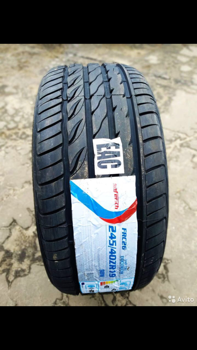 Шины 245 40 R19 Saferich FRC26 98W XL — Mercedes-Benz E-Class (W211), 3 ...