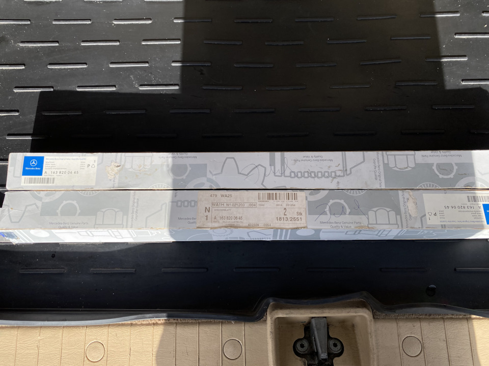 Оригинальные дворники — Mercedes-Benz M-Class (W163), 3,2 л, 2002 года ...