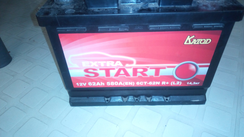 Аккумулятор made in Czech Republic — Peugeot 308 SW (1G), 1,6 л, 2008 ...