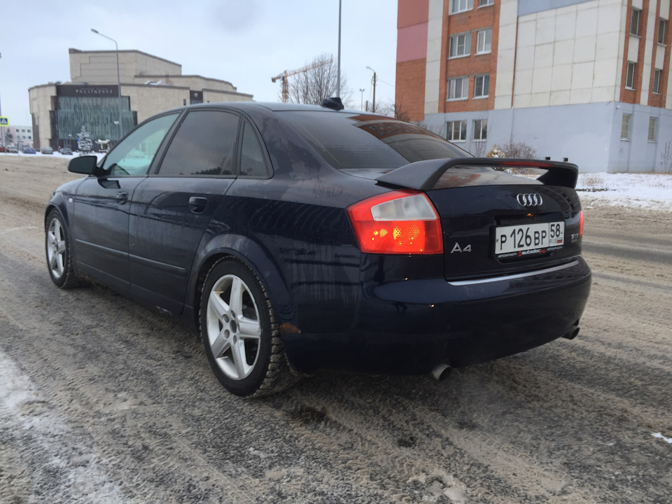 Еще одна примерка спойлера Rieger — Audi A4 (B6), 1,8 л, 2003 года | тюнинг | DRIVE2