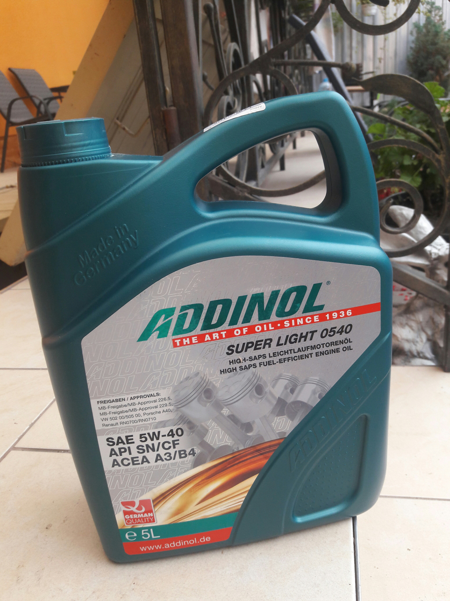 Addinol Super Light 5w40 — пропал допуск BMW Longlife-01 — BMW 3 series ...
