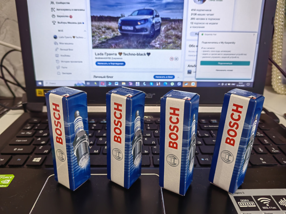 Свечи зажигания Bosch + исправление косяка — Lada Гранта (2G) FL, 1,6 л ...