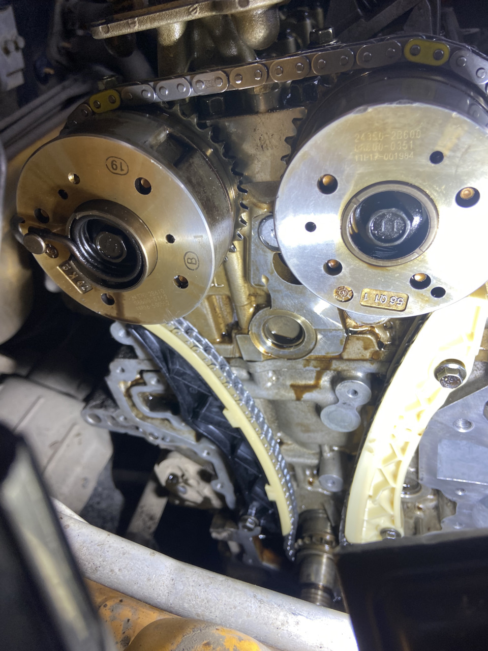 Замена цепи на 1890000 км — Hyundai Veloster (1G), 1,6 л, 2012 года ...