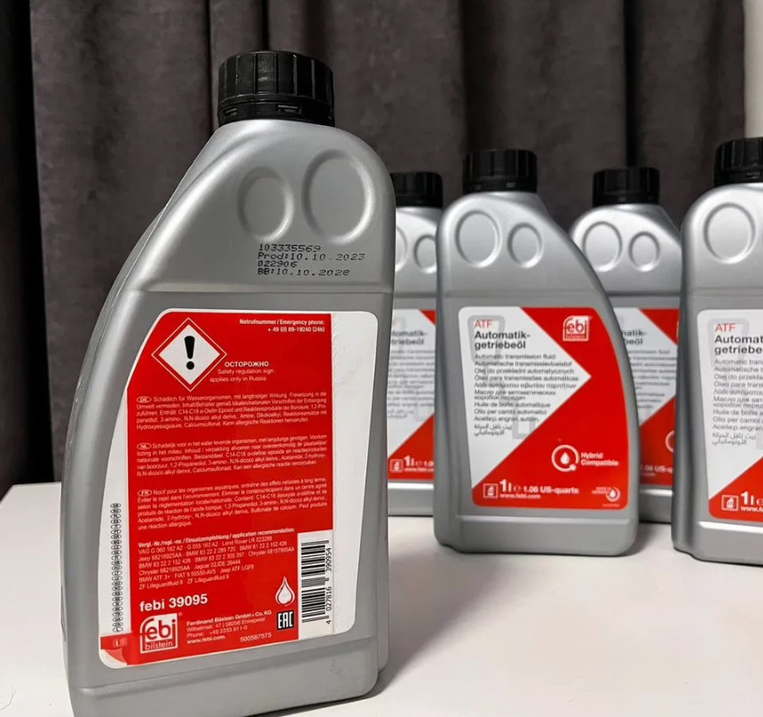 ATF Febi 39095 для ZF 8/9HP на Audi Q7 (2G), Volkswagen Touareg (3G ...