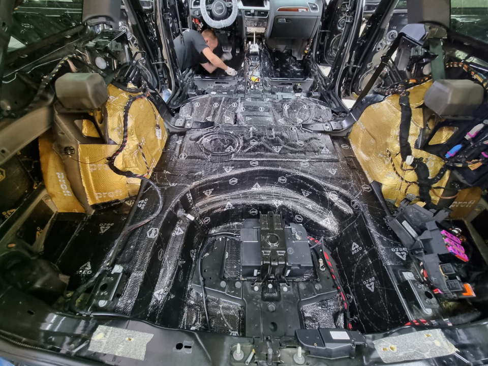 Полная шумовиброизоляция салона (ну почти) — Audi A4 Allroad (B8), 2 л ...