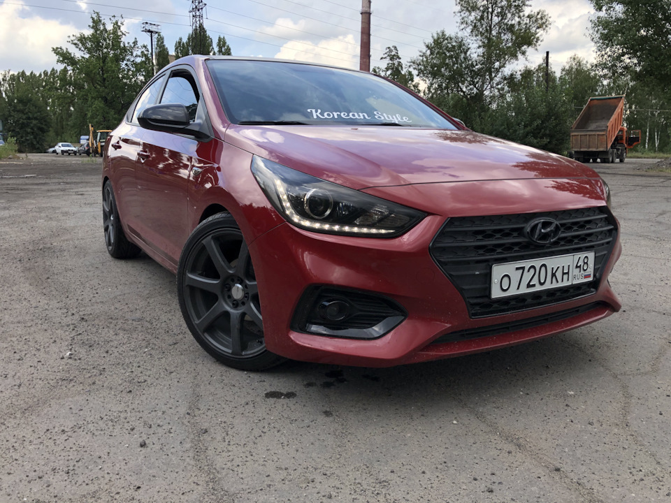 Цвет настроения чёрный🖤. Антихром в студию — Hyundai Solaris (2G), 1,6 ...