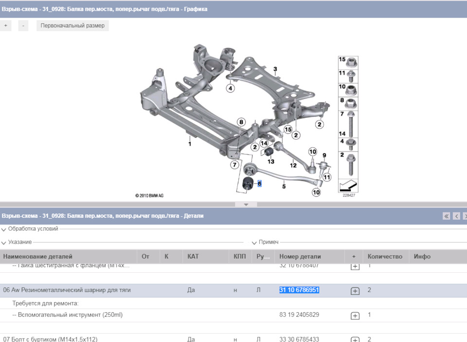 33306785433 Болт с буртиком BMW | Запчасти на DRIVE2
