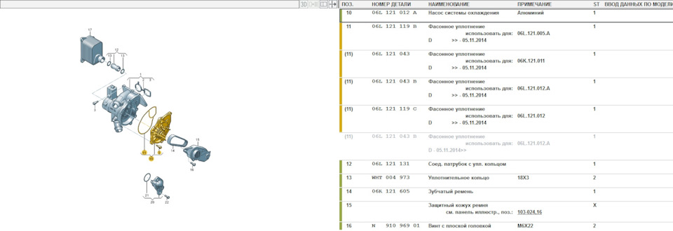 Системы охлаждения — Термостат + Насос — 150000 км. — Skoda Octavia A7 ...