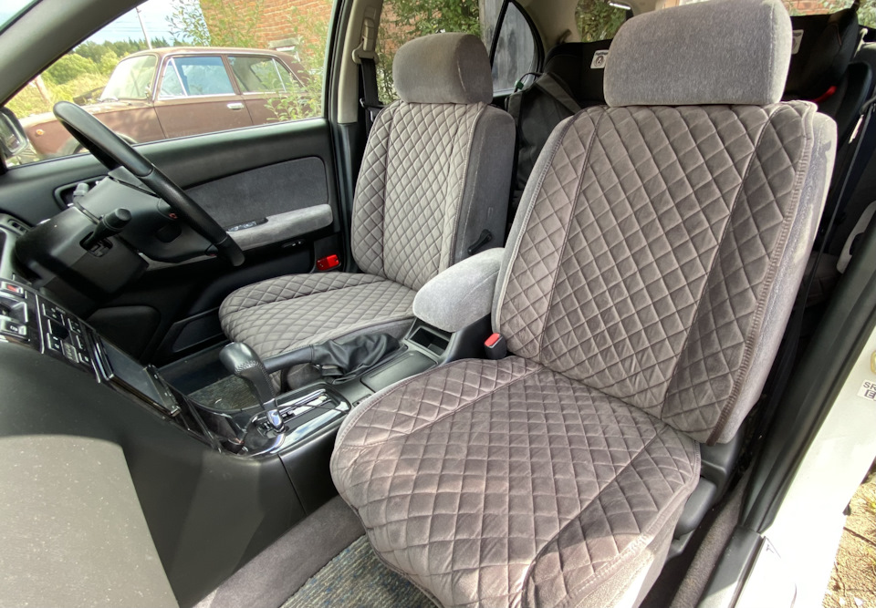 Накидки из алькантары на передние сидения ТРОКОТ. — Nissan Cefiro Wagon ...