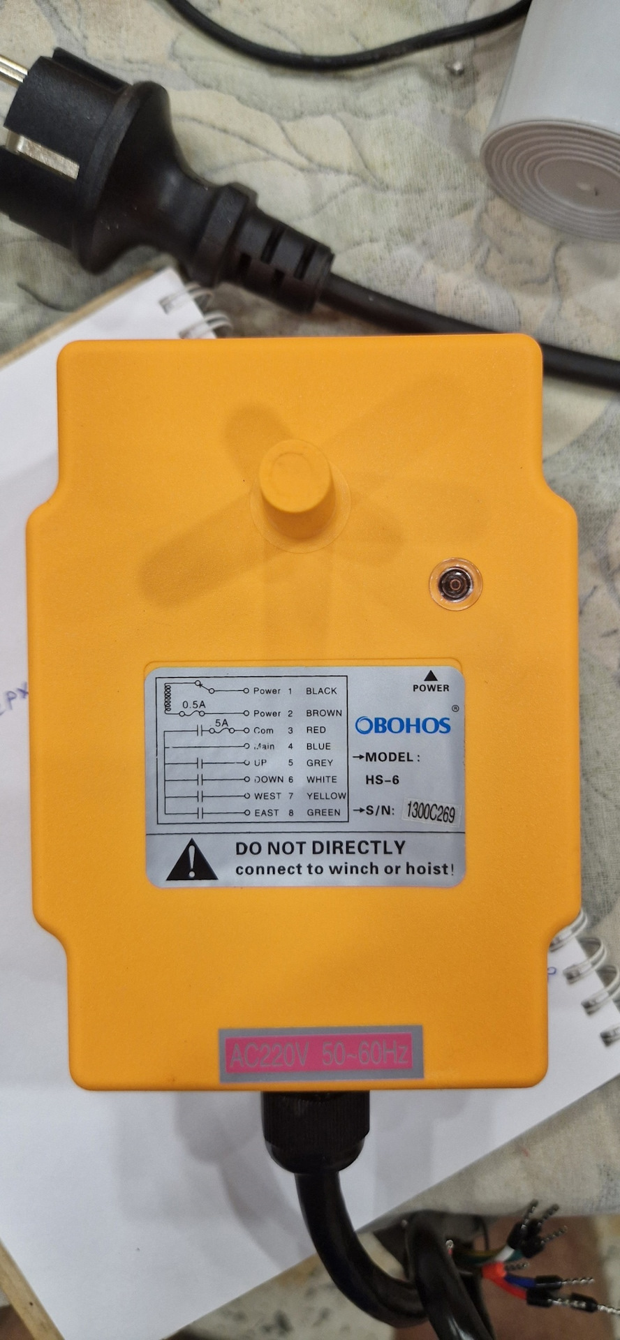 Подключение лебёдки или лифта в гараже obohos HS-6 — Lada Vesta (1G), 1,6 л, 2017 года ...