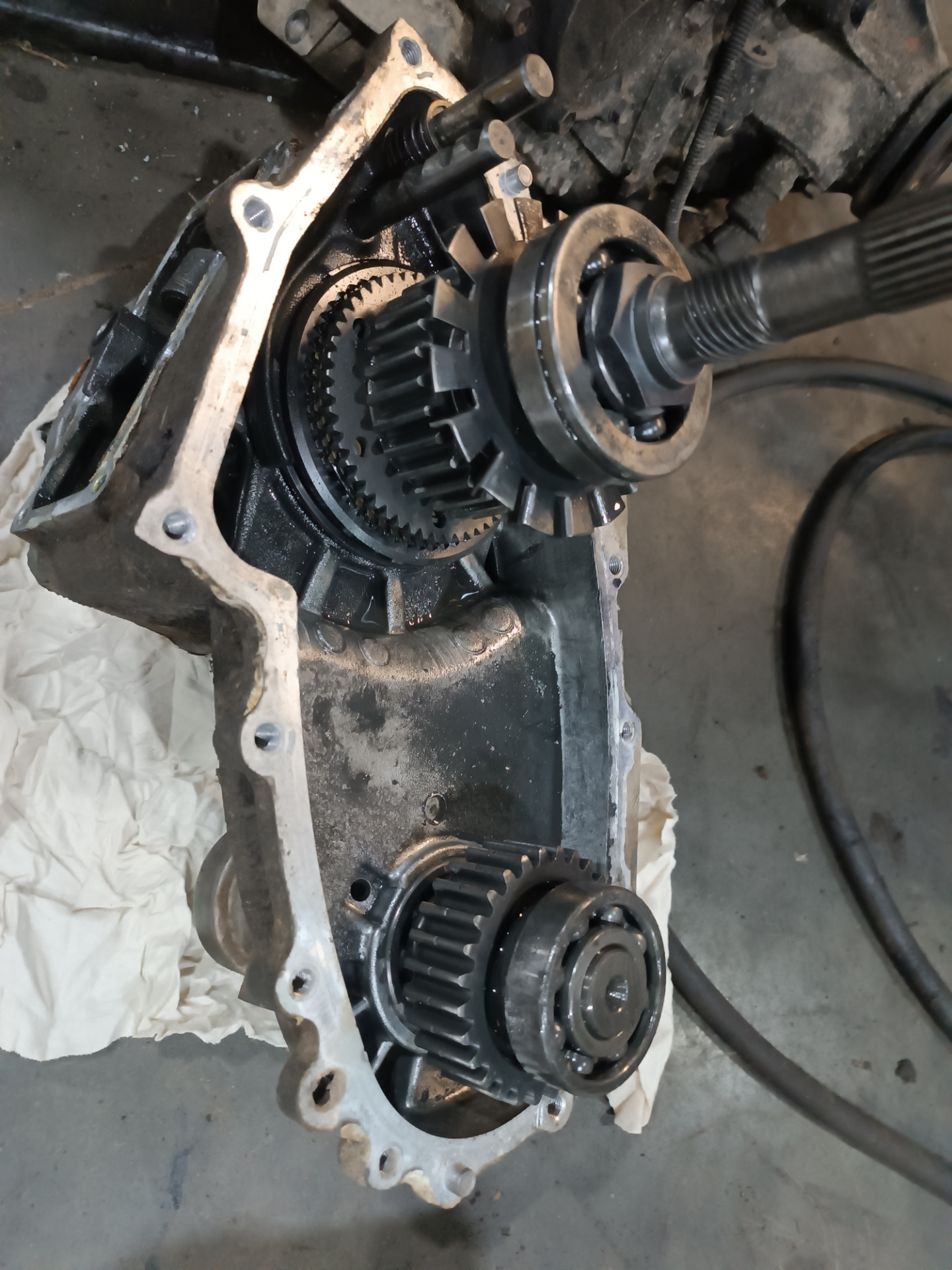 Снял раздатку, и печаль — Mitsubishi L200 (3G), 2,5 л, 2006 года ...