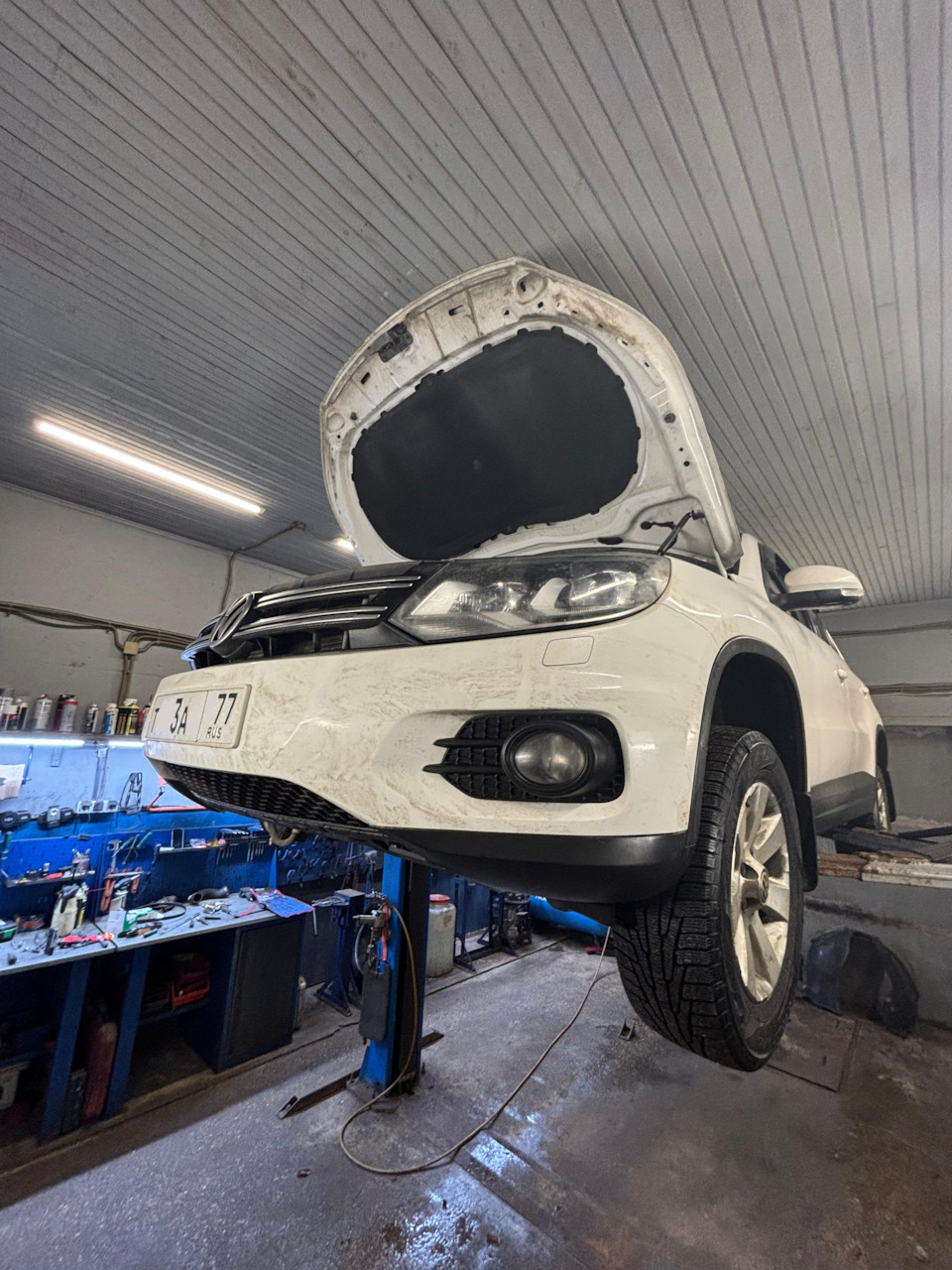 Замена обгонной муфты генератора — Volkswagen Tiguan (1G), 2 л, 2012 ...