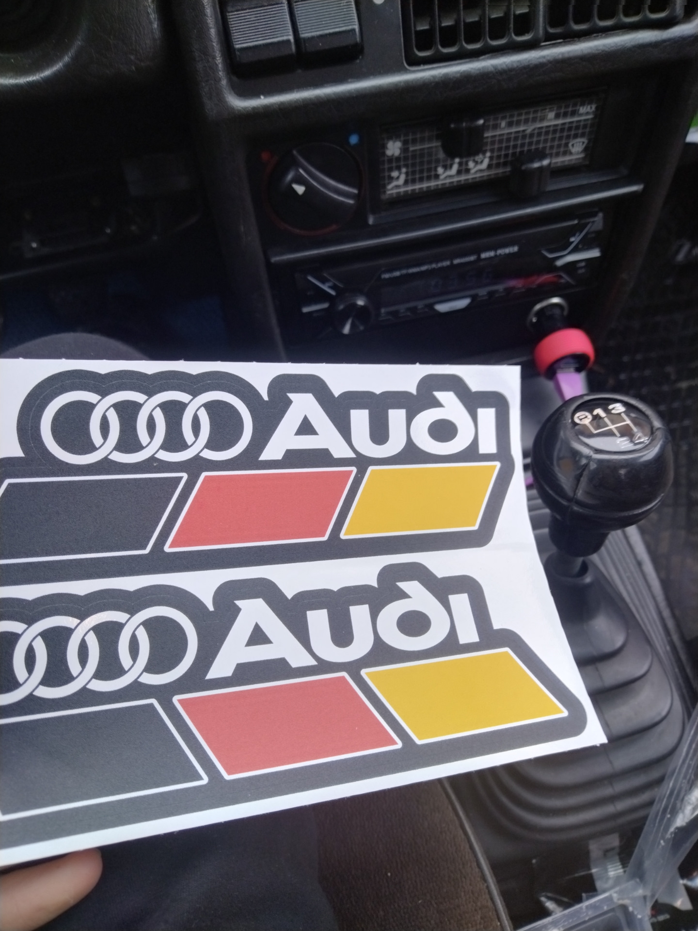 Прикупил наклейки — Audi 100 (C3), 1,8 л, 1986 года | аксессуары | DRIVE2