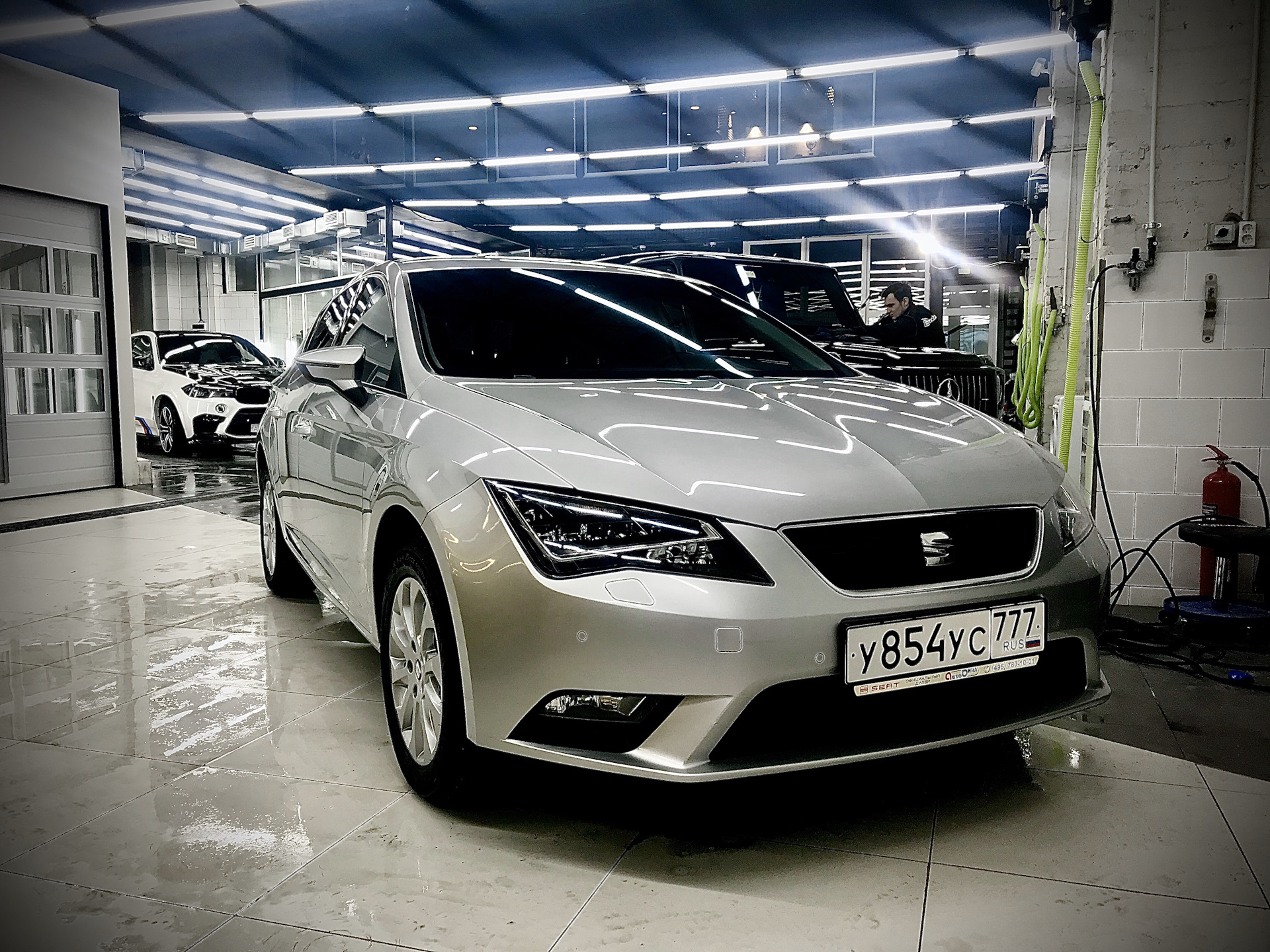 Spa, PDR, бронь фар и антидождь. — SEAT Leon (Mk III), 1,2 л., 2013 ...
