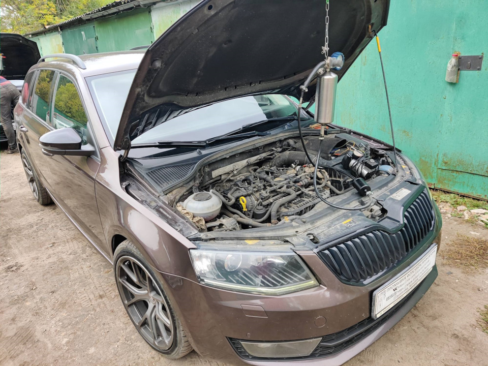 Skoda Octavia a7 промывка топливных форсунок без снятия — Промывка ...