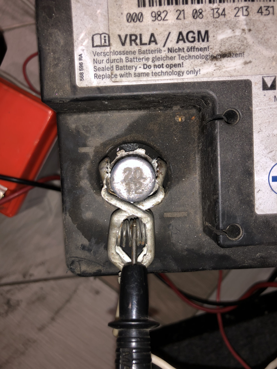 A0009822108 Стартерная аккумуляторная батарея Mercedes | Запчасти на DRIVE2