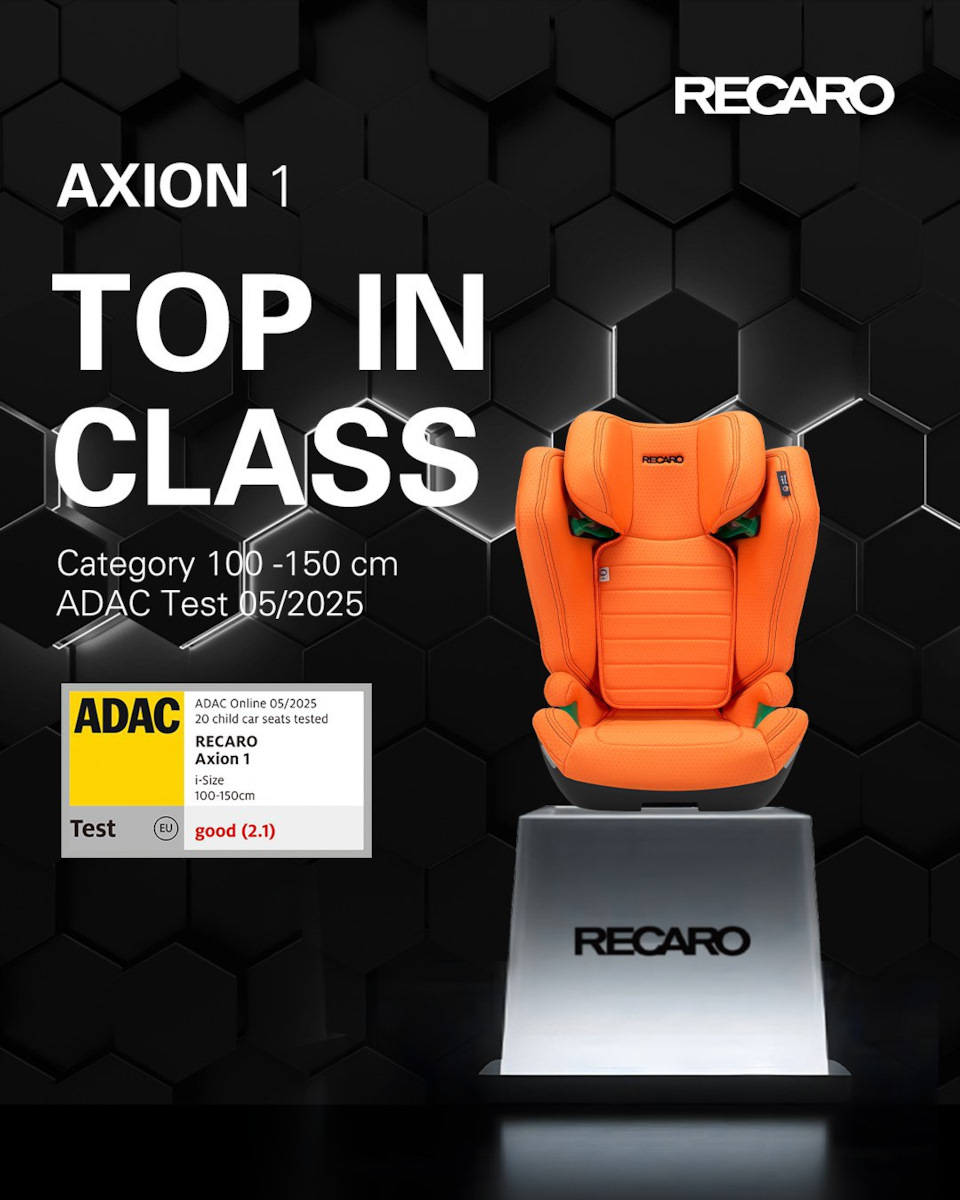 RECARO AXION 1: испытания ADAC пройдены — RECARO Kids на DRIVE2