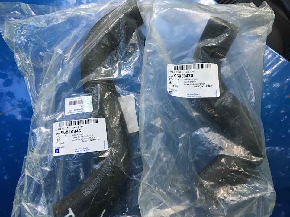 Замена патрубков радиатора. — Chevrolet Aveo Sedan (1G), 1,4 л, 2008 ...