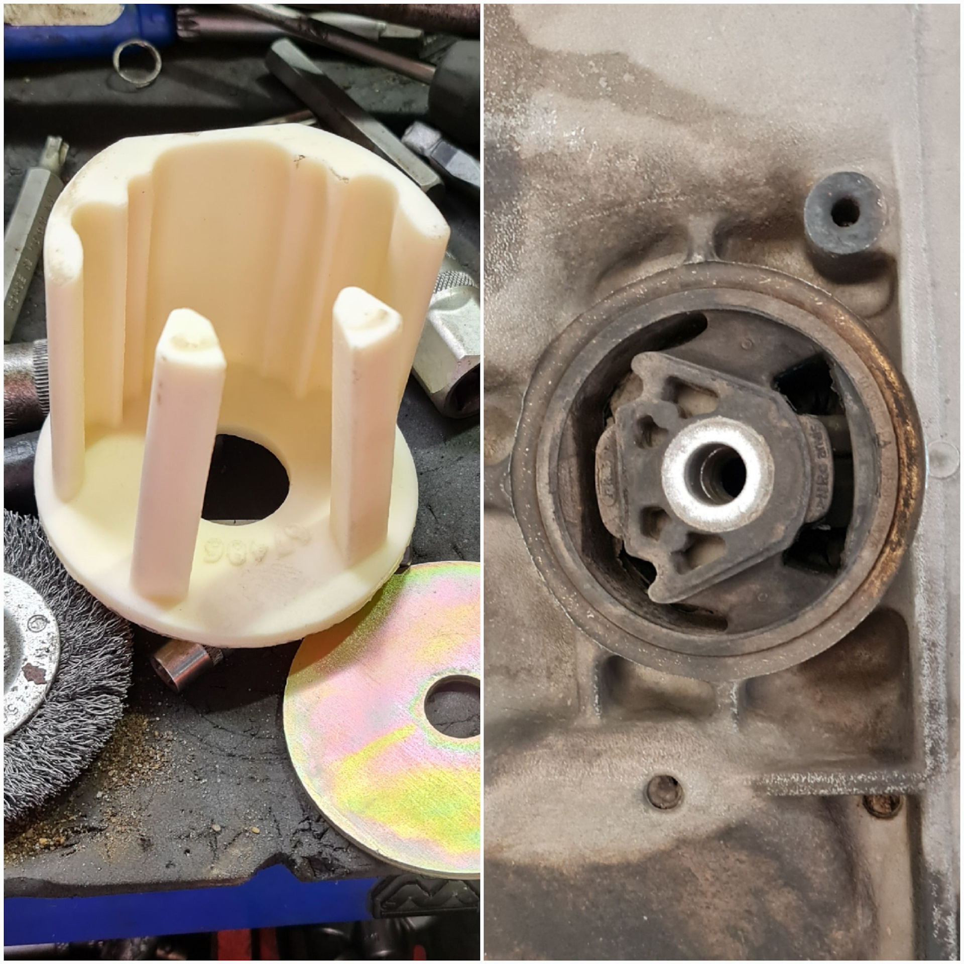 Задние пружины, кости, колодки, цепочка, вставка в опору КПП ...