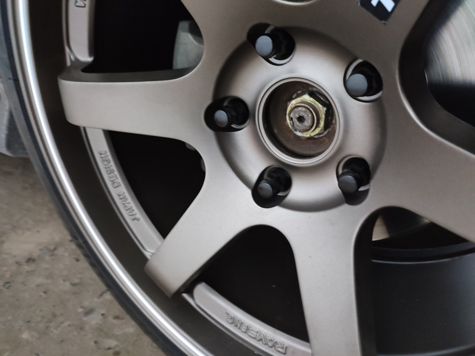 RAYS VOLK Racing TE37 R17 9J MATT Bronze и BRIDGESTONE POTENZA ...