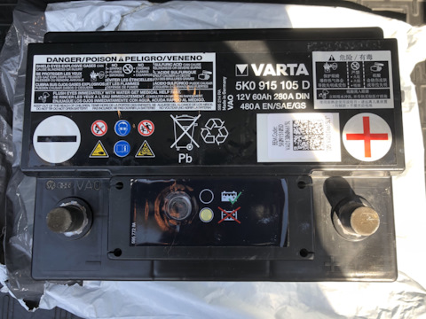 5K0915105D Стартерная аккумуляторная батарея VAG | Запчасти на DRIVE2