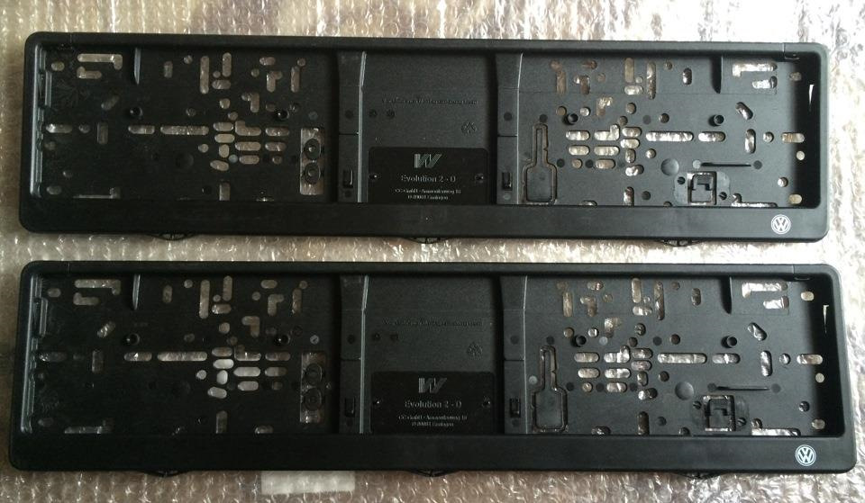 Покупка и установка номерных рамок VAG — Volkswagen Passat Variant (B6 ...