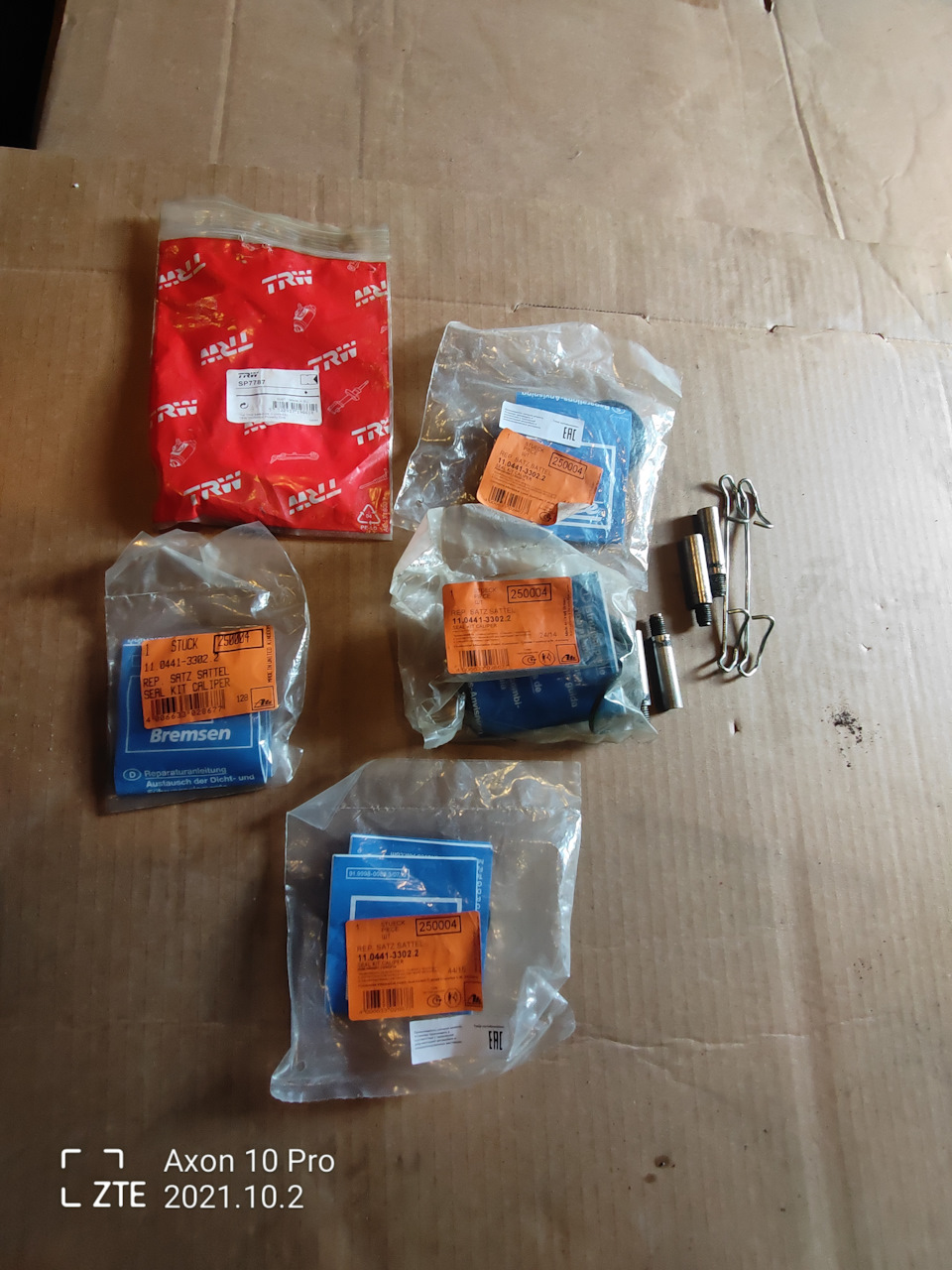 SP7787 Ремкоплект тормозного суппорта для BMW TRW | Запчасти на DRIVE2