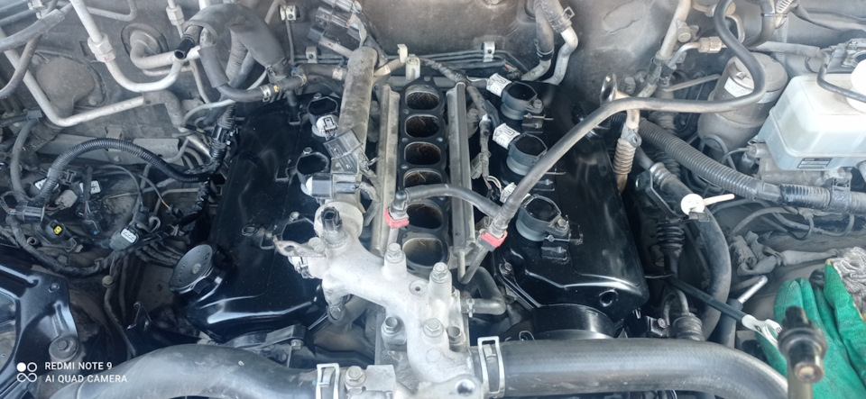 Замена ГРМ — Mitsubishi Pajero (4G), 3 л, 2012 года | своими руками ...