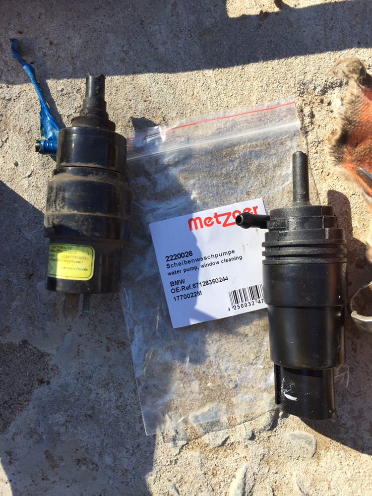 Замена насоса стеклоочистителя — BMW 5 series (E39), 2 л, 1997 года ...